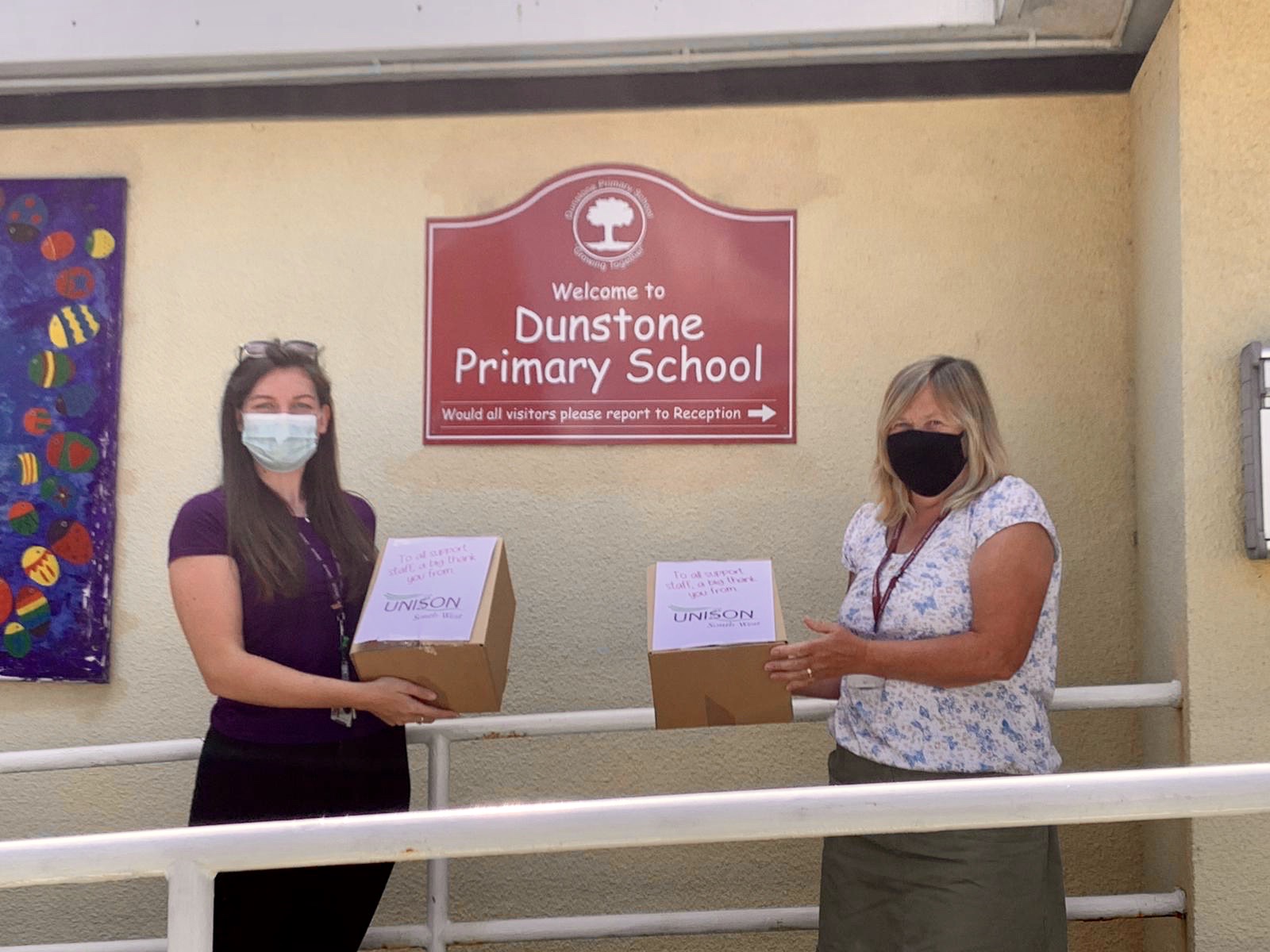 UNISON care packages delivered to schools across Devon - UNISON South West