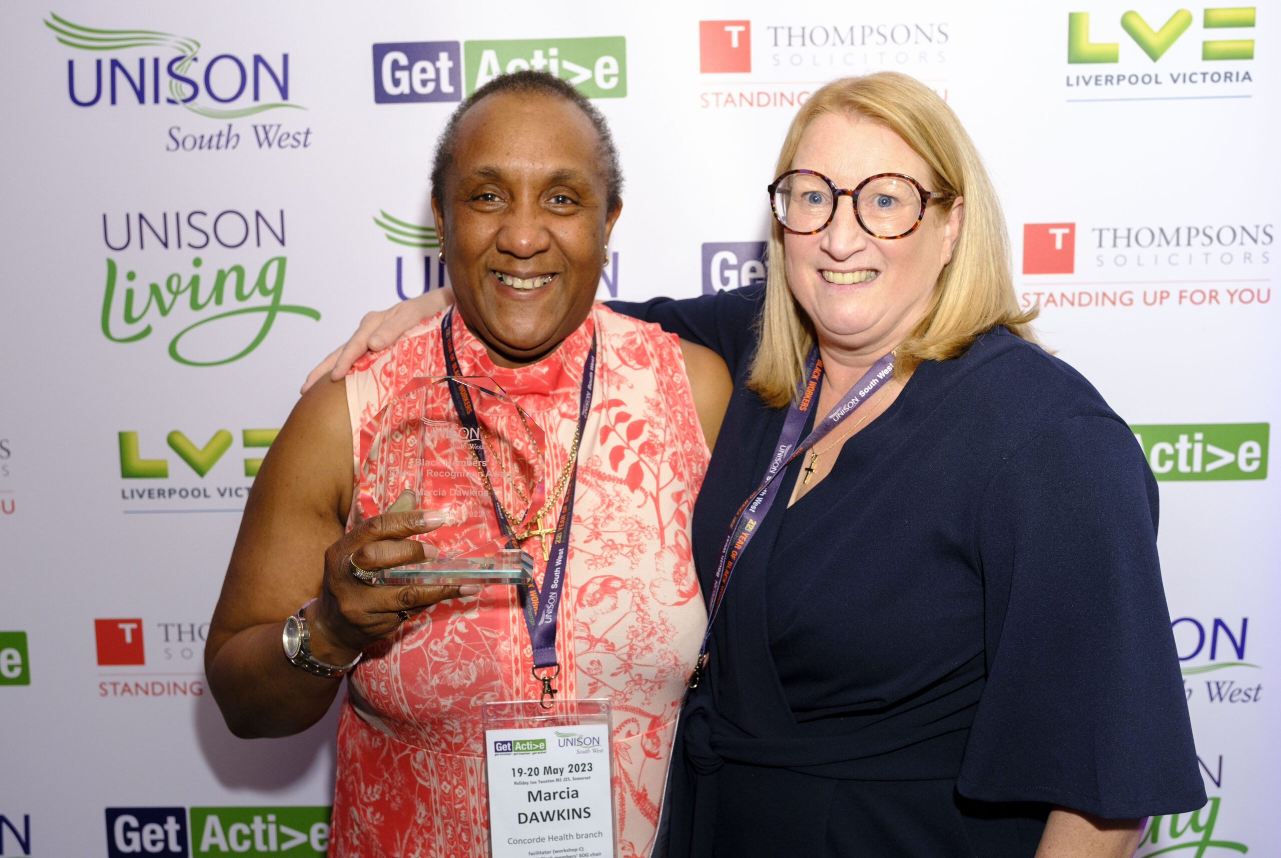 Special award for Marcia Dawkins during UNISON's Year of Black Workers ...