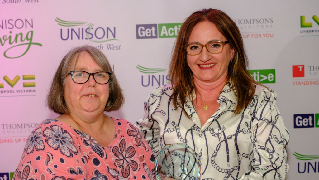 Stefania Rulli presented with UNISON's Learning Initiative Award ...