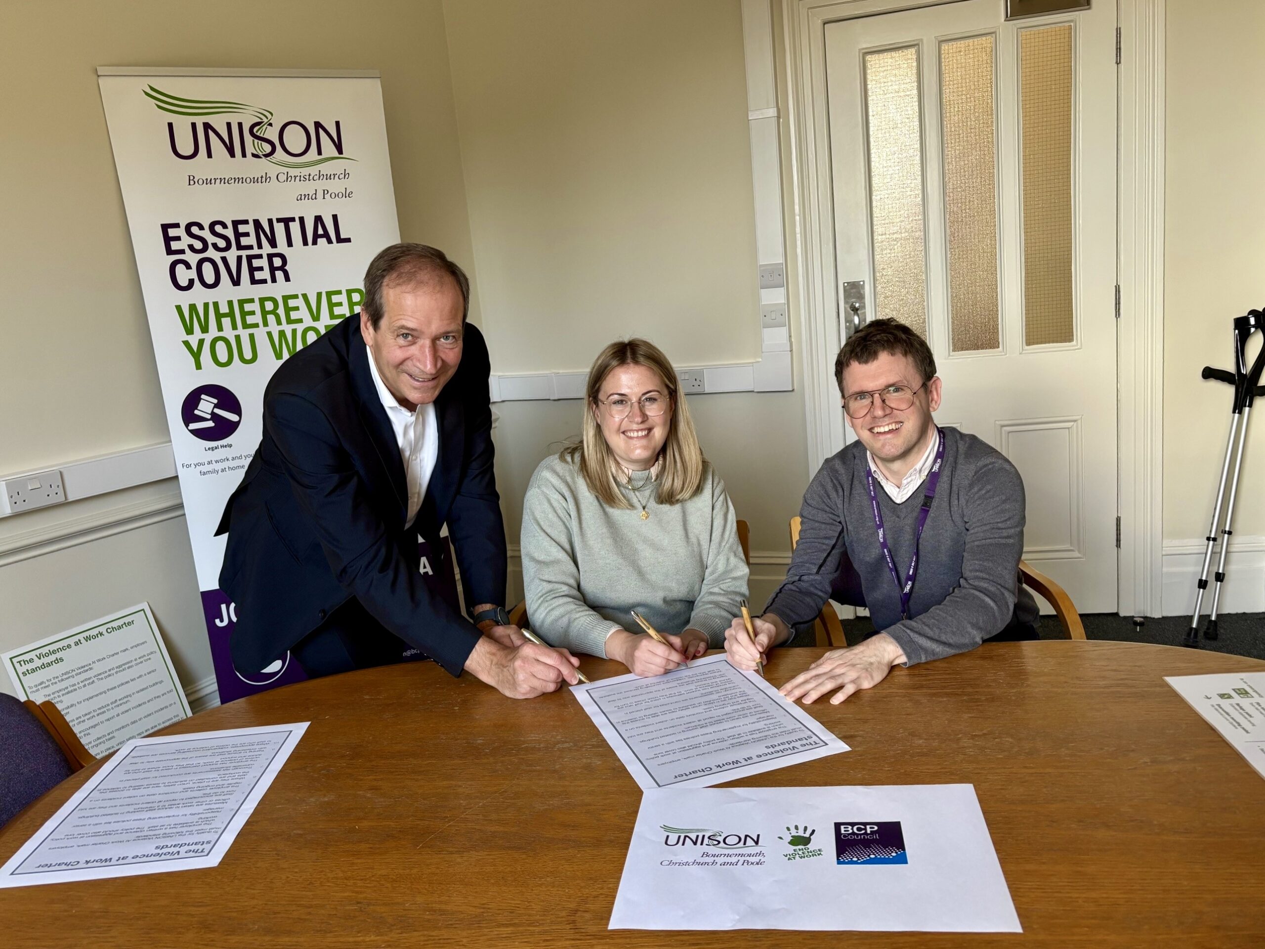 Bournemouth, Christchurch and Poole Council signs UNISON’s End Violence ...