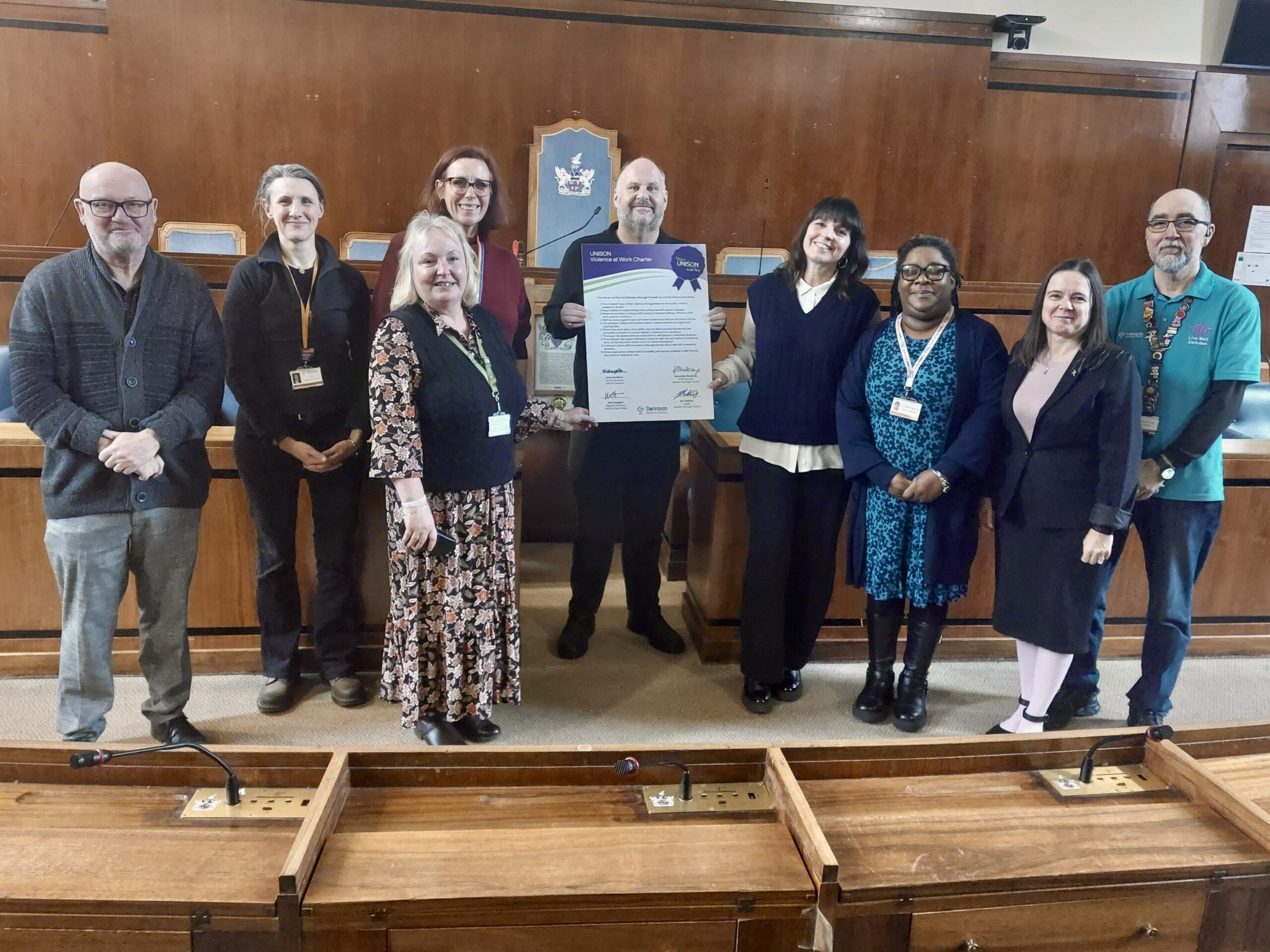 Swindon Borough Council signs UNISON’s Violence at Work Charter ...